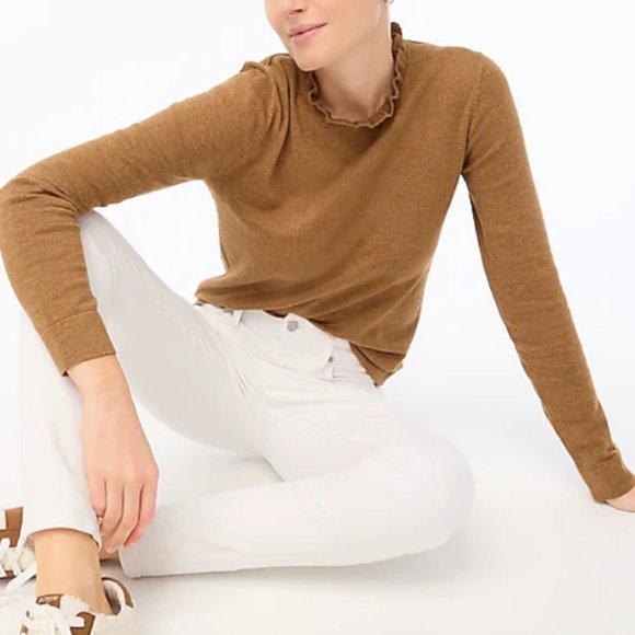 J. Crew Factory | Sweaters | New Nwt J Crew Factory Ruffleneck Sweater ...